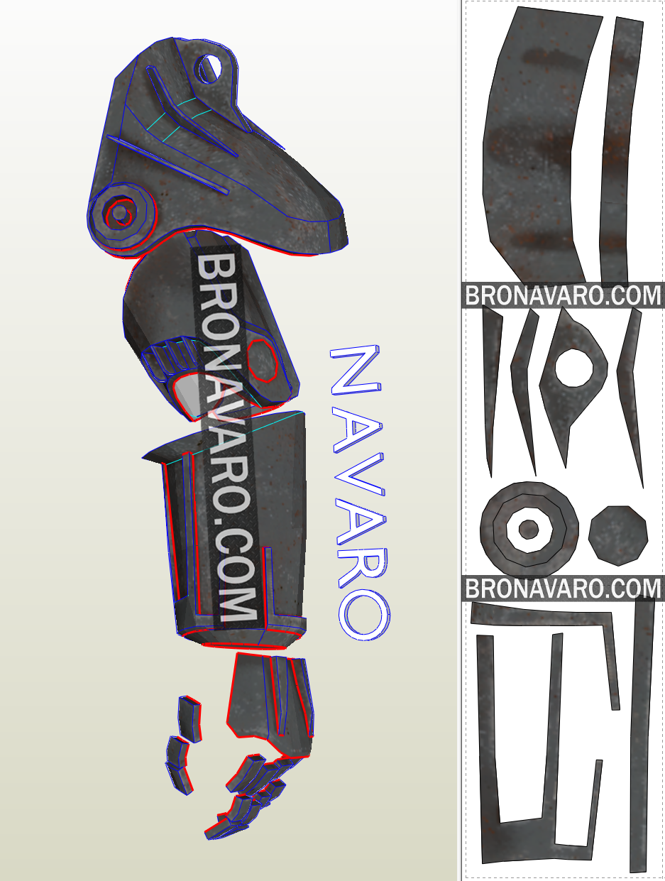 FALLOUT T-45 Armor (Foam Template) - Power Armor T45 Pepakura – NAVARO