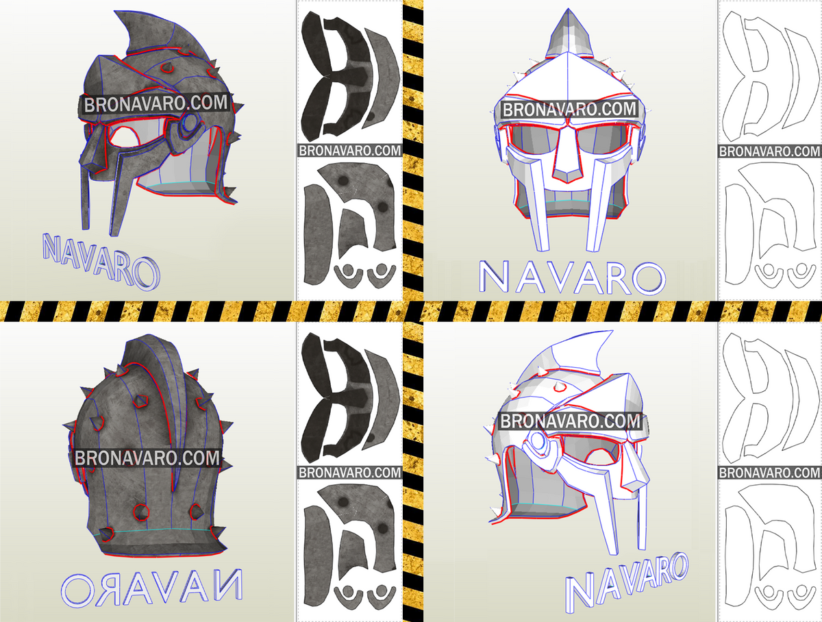 GLADIATOR Armor (Foam Template) - Maximus Armor Pepakura – NAVARO