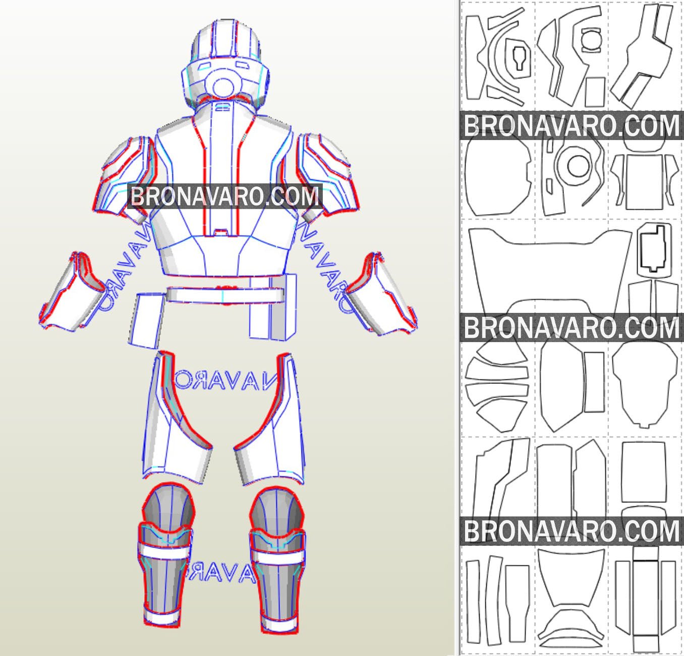 HELLDIVERS Armor (Foam Template) - Helldivers Armor Pepakura – NAVARO