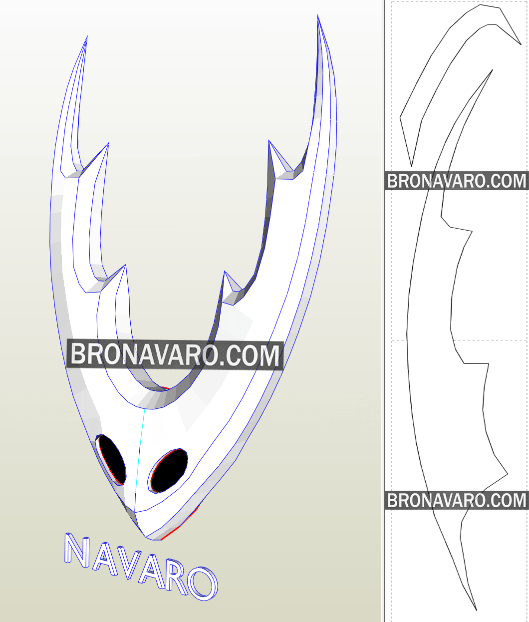 PURE VESSEL Mask Foam Template | Hollow Knight Cosplay Pattern PDF – NAVARO