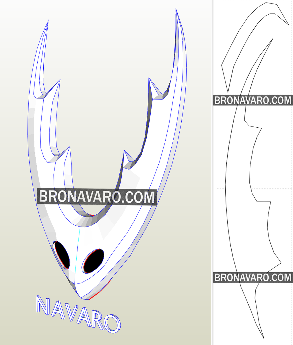 PURE VESSEL Mask Foam Template | Hollow Knight Cosplay Pattern PDF – NAVARO