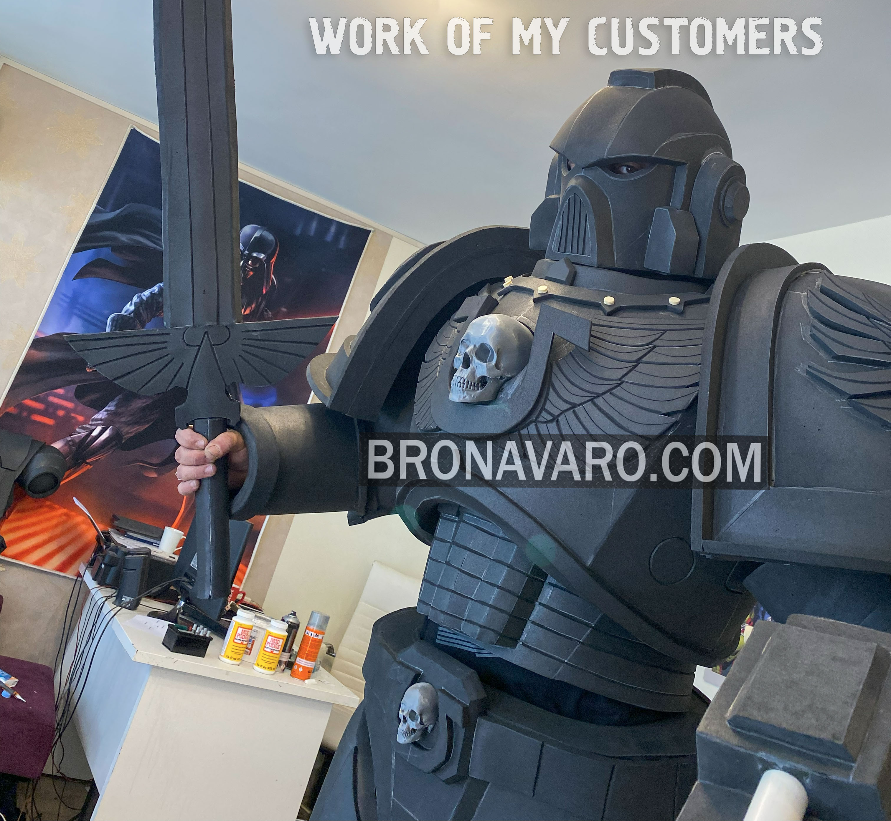 SPACE MARINE Armor (Foam Template) - Ultramarine Armor Pepakura – NAVARO