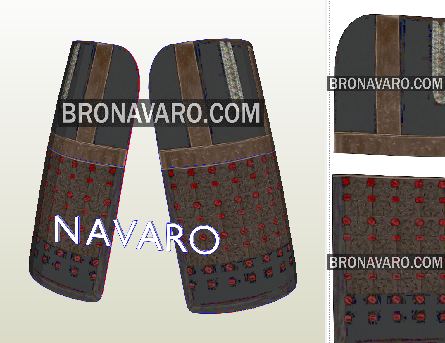 SAMURAI Armor (Foam Template) - Samurai Shogun Armor Pepakura – NAVARO
