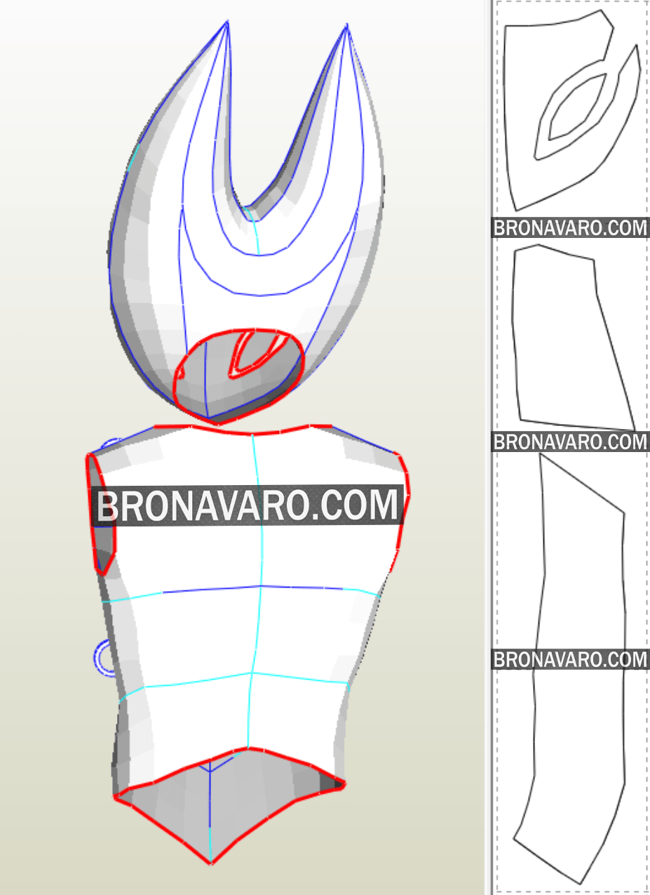 GRIMM Troupe Master Foam Template | Hollow Knight GRIMM Cosplay Pattern ...
