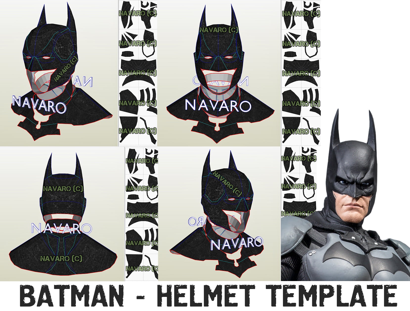 batman template mask