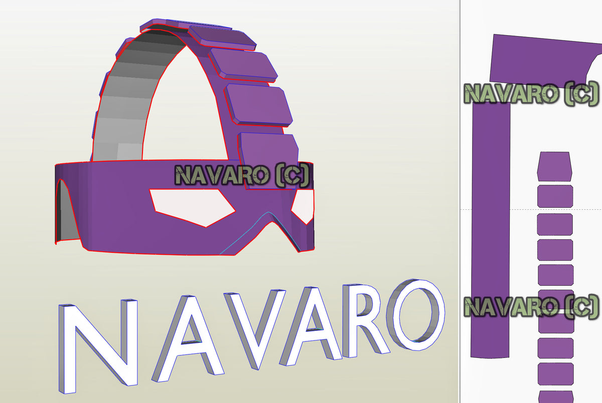 Char Aznable Mask and Helmet Template - Gundam Pepakura Template – NAVARO