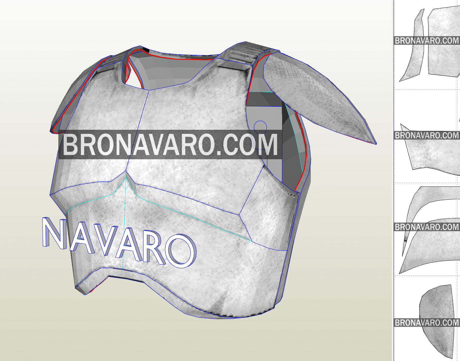 CLONE TROOPER Armor Template | Clone Trooper Full Armor Pepakura – NAVARO