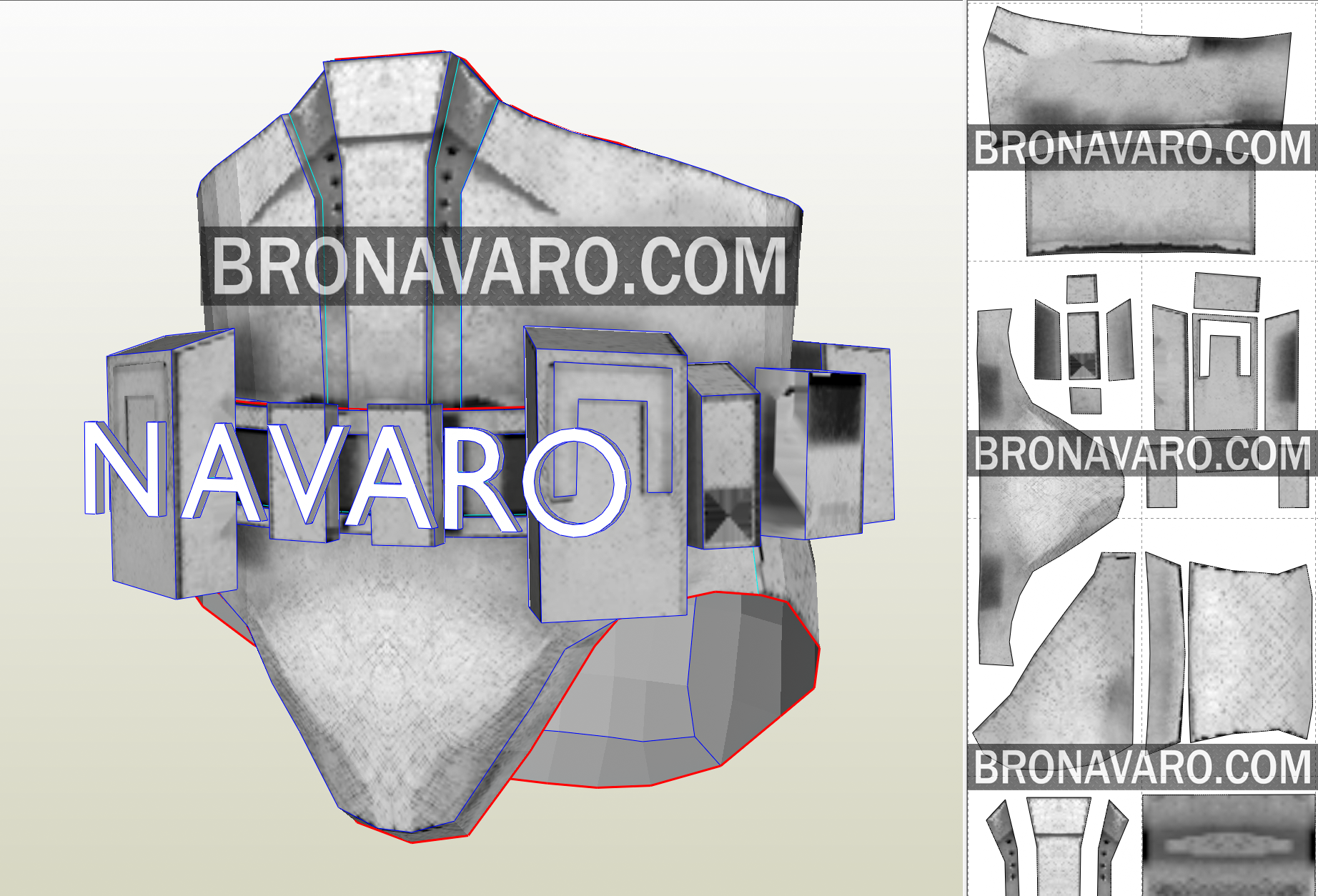 CLONE TROOPER Armor Template | Clone Trooper Full Armor Pepakura – NAVARO