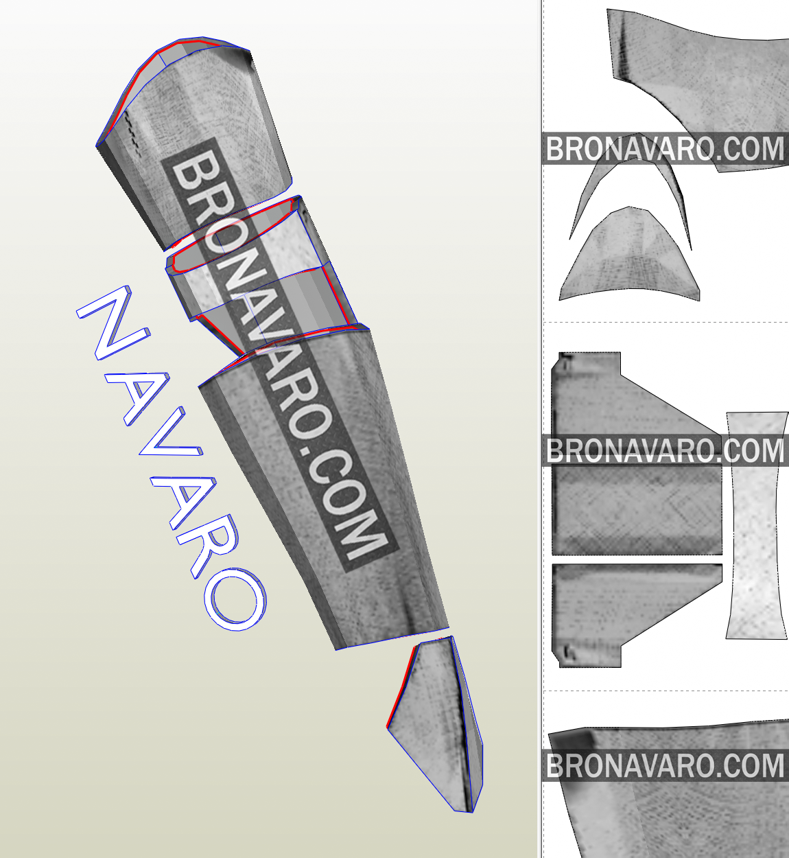 CLONE TROOPER Armor Template | Clone Trooper Full Armor Pepakura – NAVARO