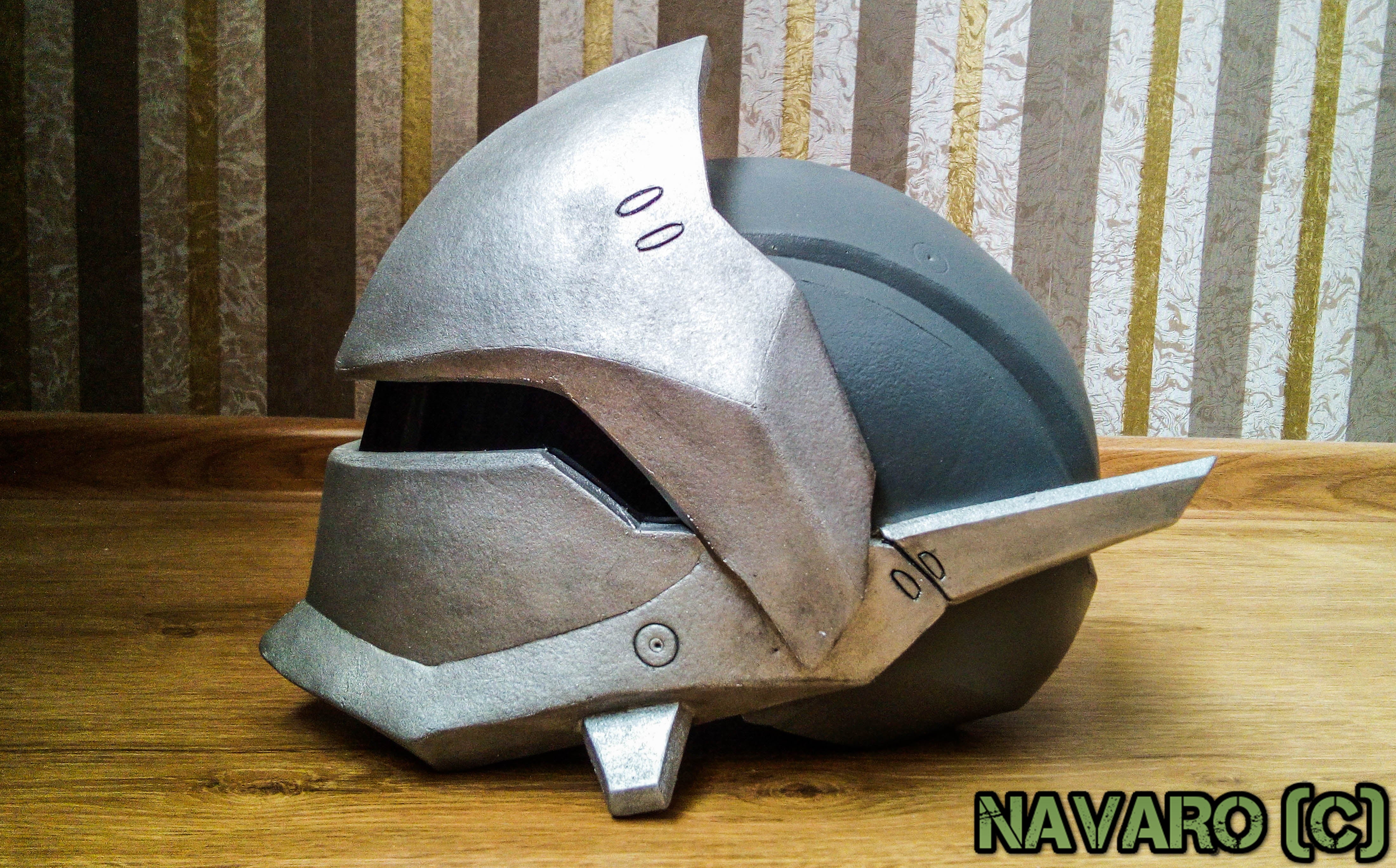 GENJI Helmet + Neck (Eva Foam Template) | Genji Helmet Pepakura – NAVARO