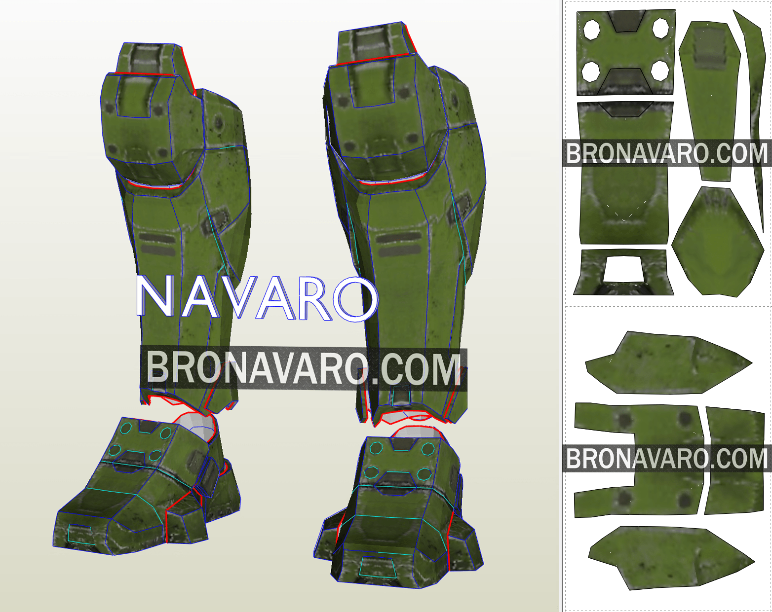 HALO INFINITE Armor (Foam Template) - Master Chief Armor Pepakura – NAVARO