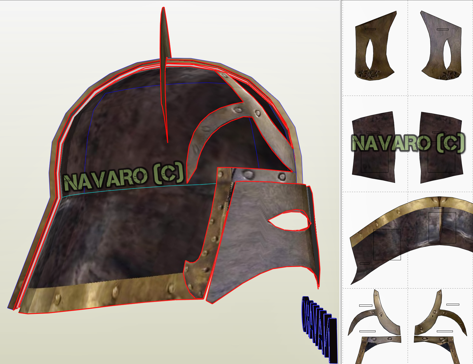 LANNISTER Helmet Template | Game of Thrones Cosplay Helmet – NAVARO