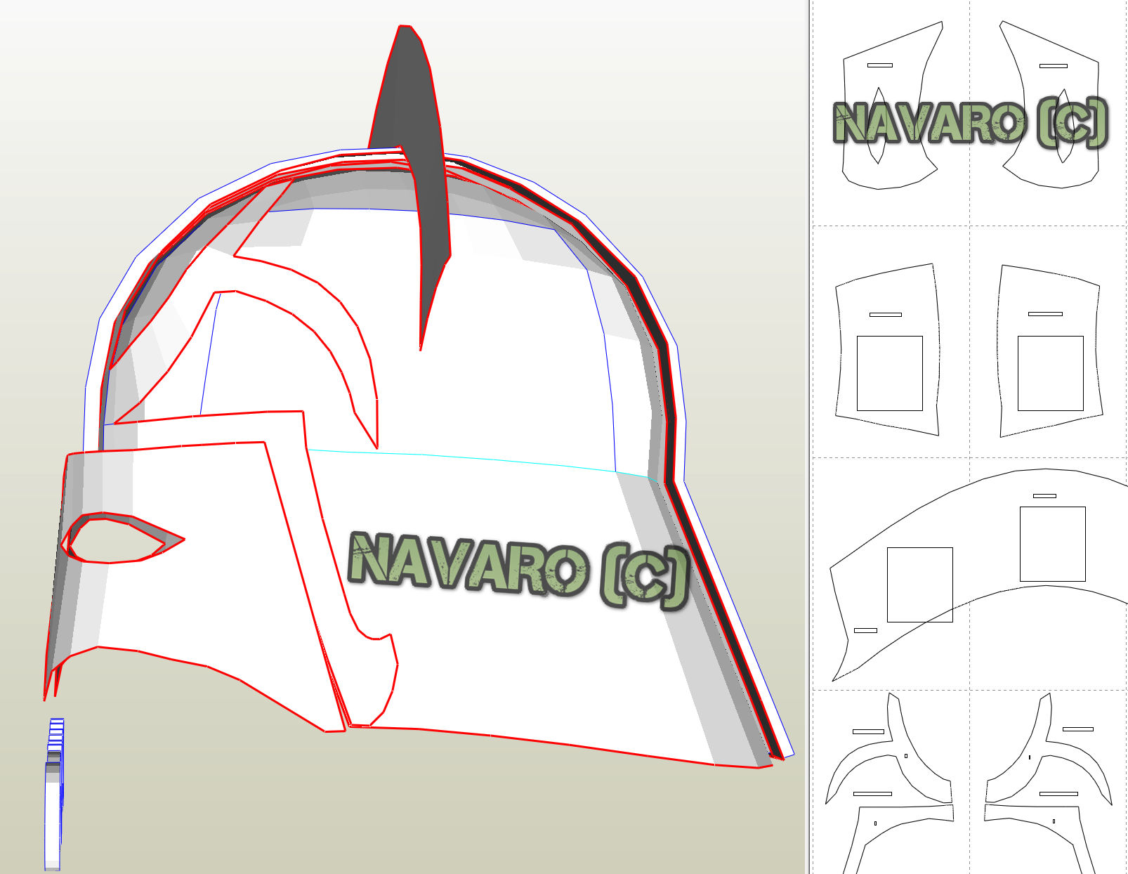 LANNISTER Helmet Template | Game of Thrones Cosplay Helmet – NAVARO