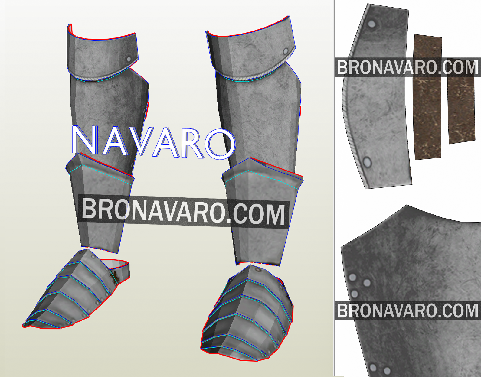 Knight Cosplay Armor Template - Larp Plate Armor Pepakura – NAVARO