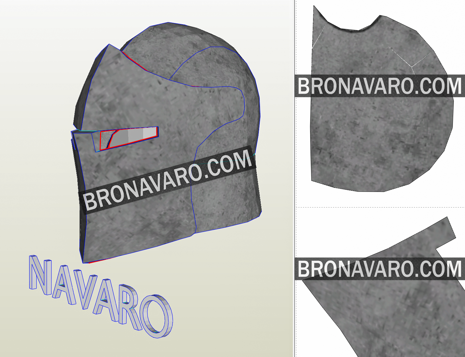 Knight Cosplay Armor Template - Larp Plate Armor Pepakura – NAVARO