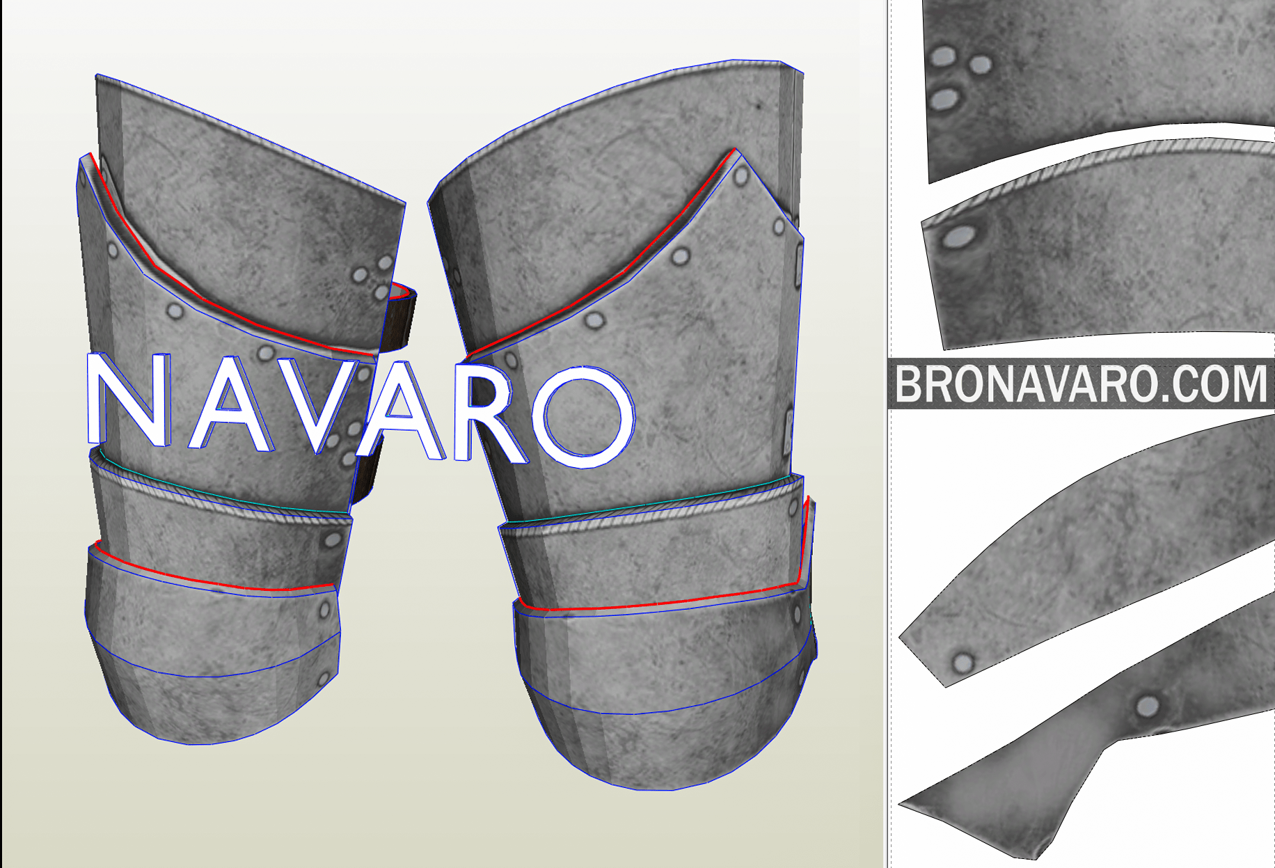 Knight Cosplay Armor Template - Larp Plate Armor Pepakura – NAVARO