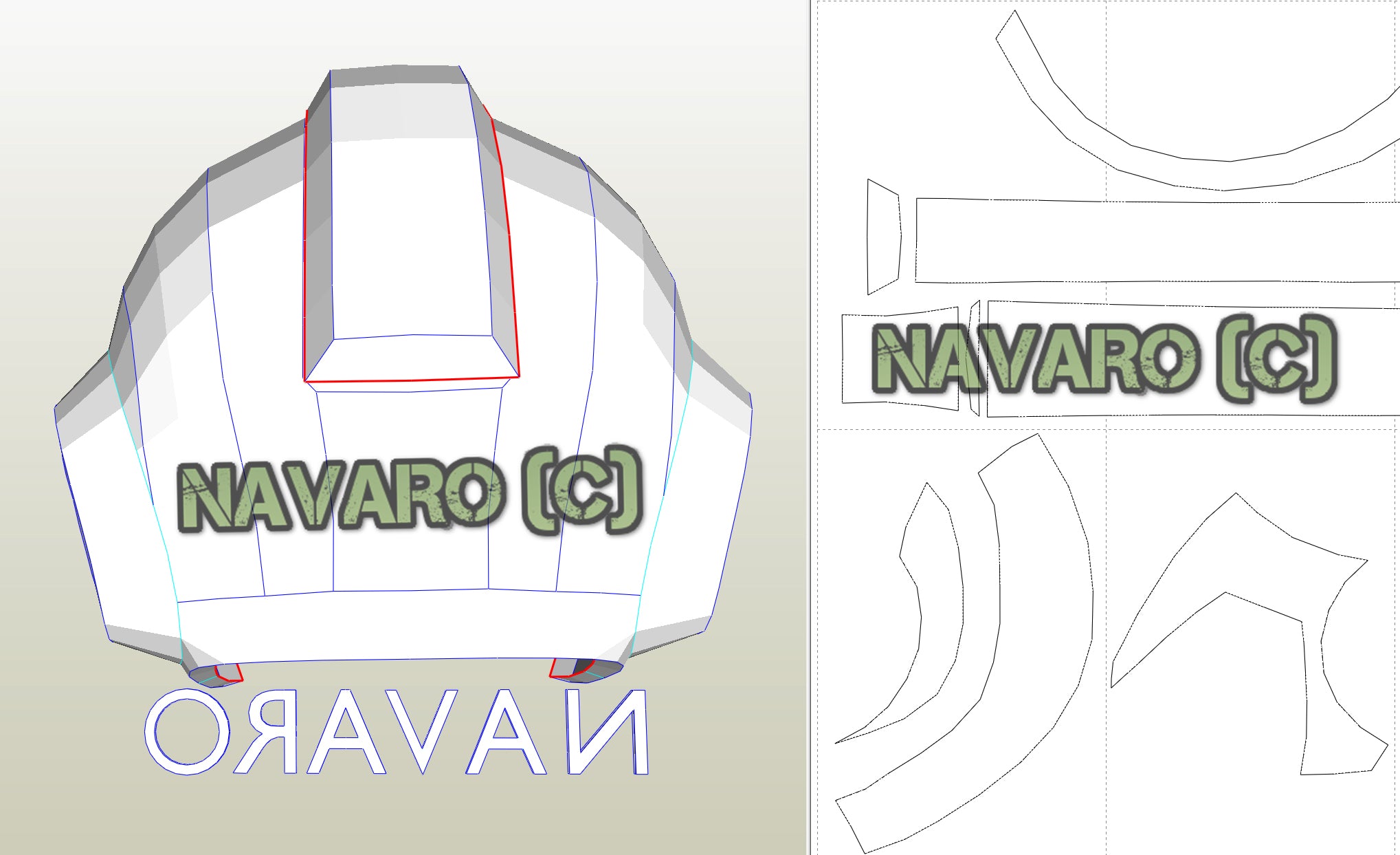 MEGA MAN Helmet Template | Mega Man Pepakura – NAVARO