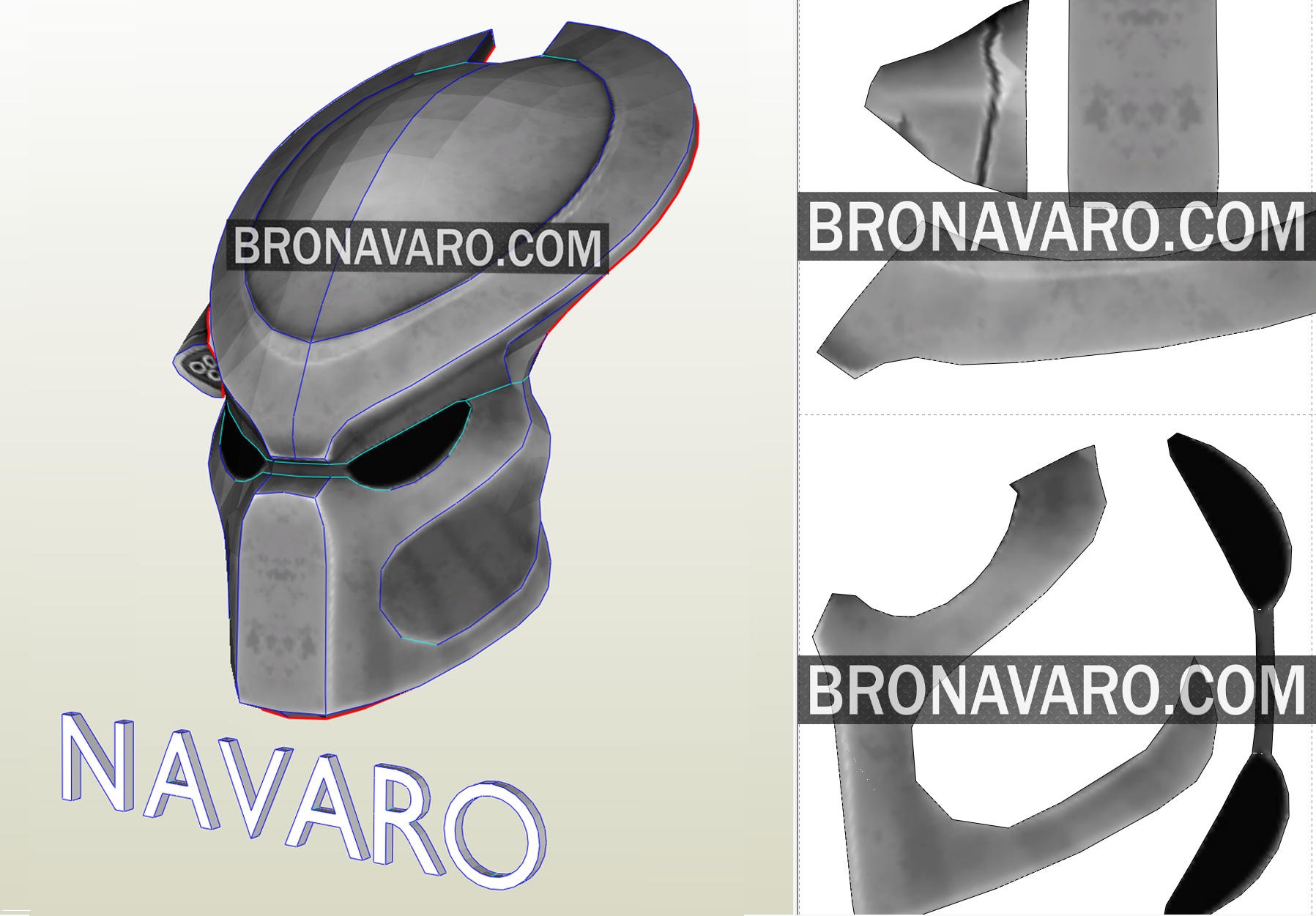 PREDATOR Cosplay Armor Template - Predator Full Armor Pepakura – NAVARO