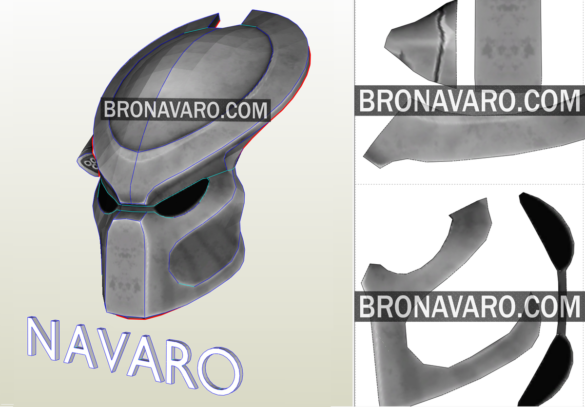 PREDATOR Cosplay Armor Template - Predator Full Armor Pepakura – NAVARO