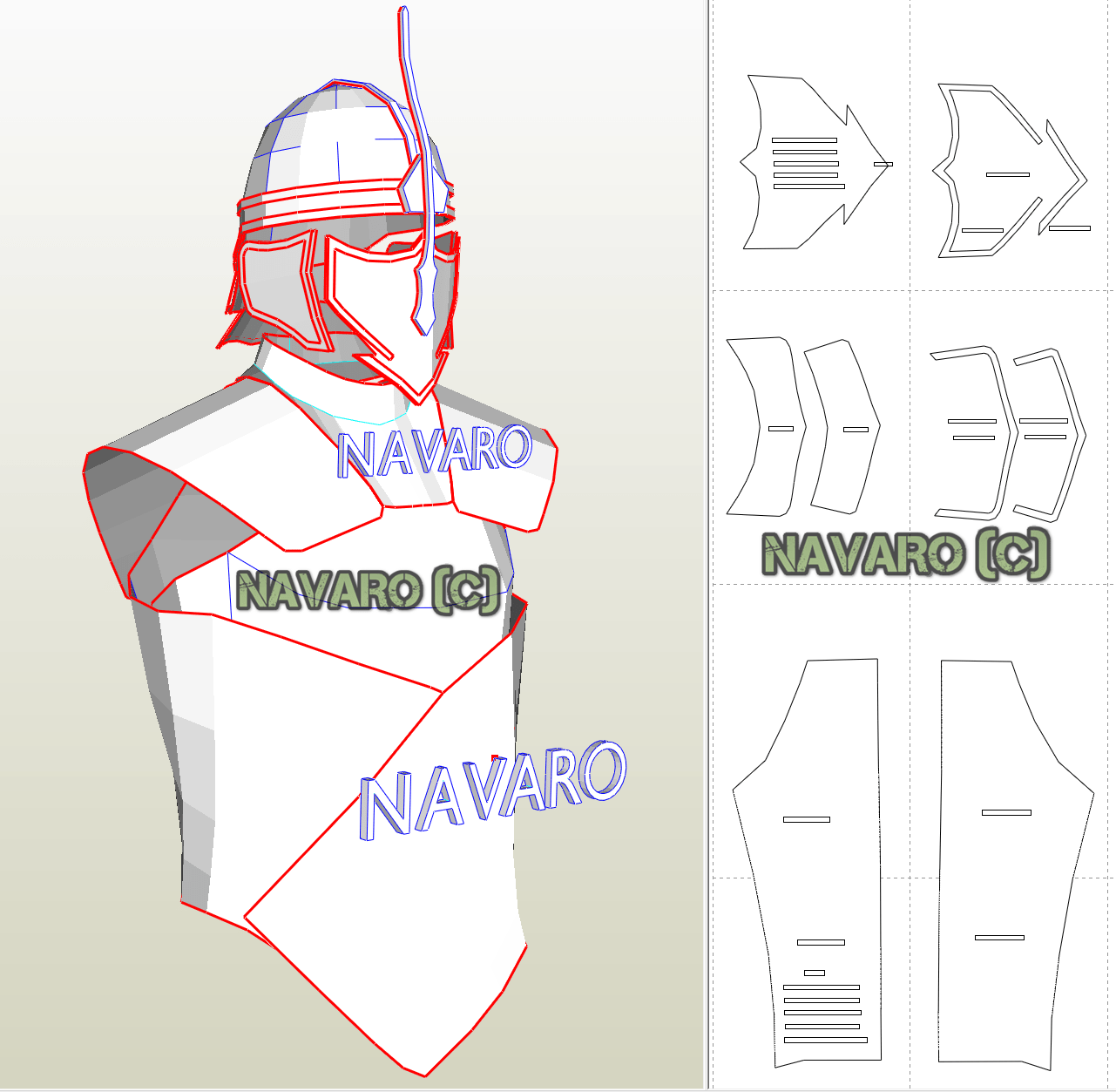 Unsullied Cosplay Armor Template | Game Of Thrones Cosplay Template ...