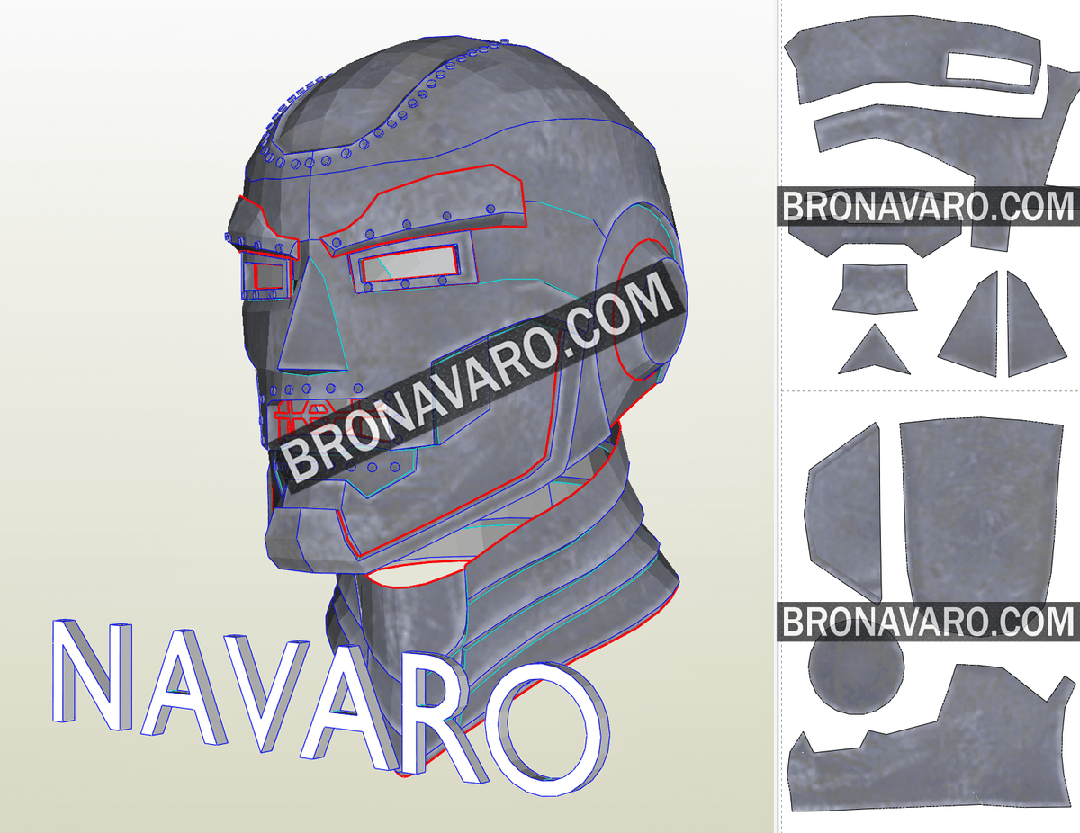 DOCTOR DOOM Helmet (Foam Template) - Dr Doom Mask Pepakura – NAVARO