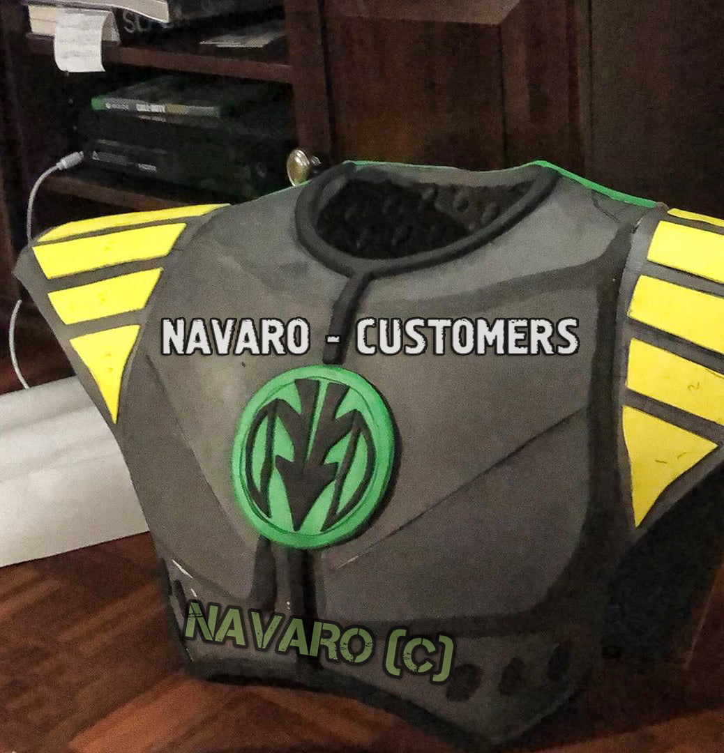 White Ranger Armor Template - White Ranger Shield Pepakura – NAVARO