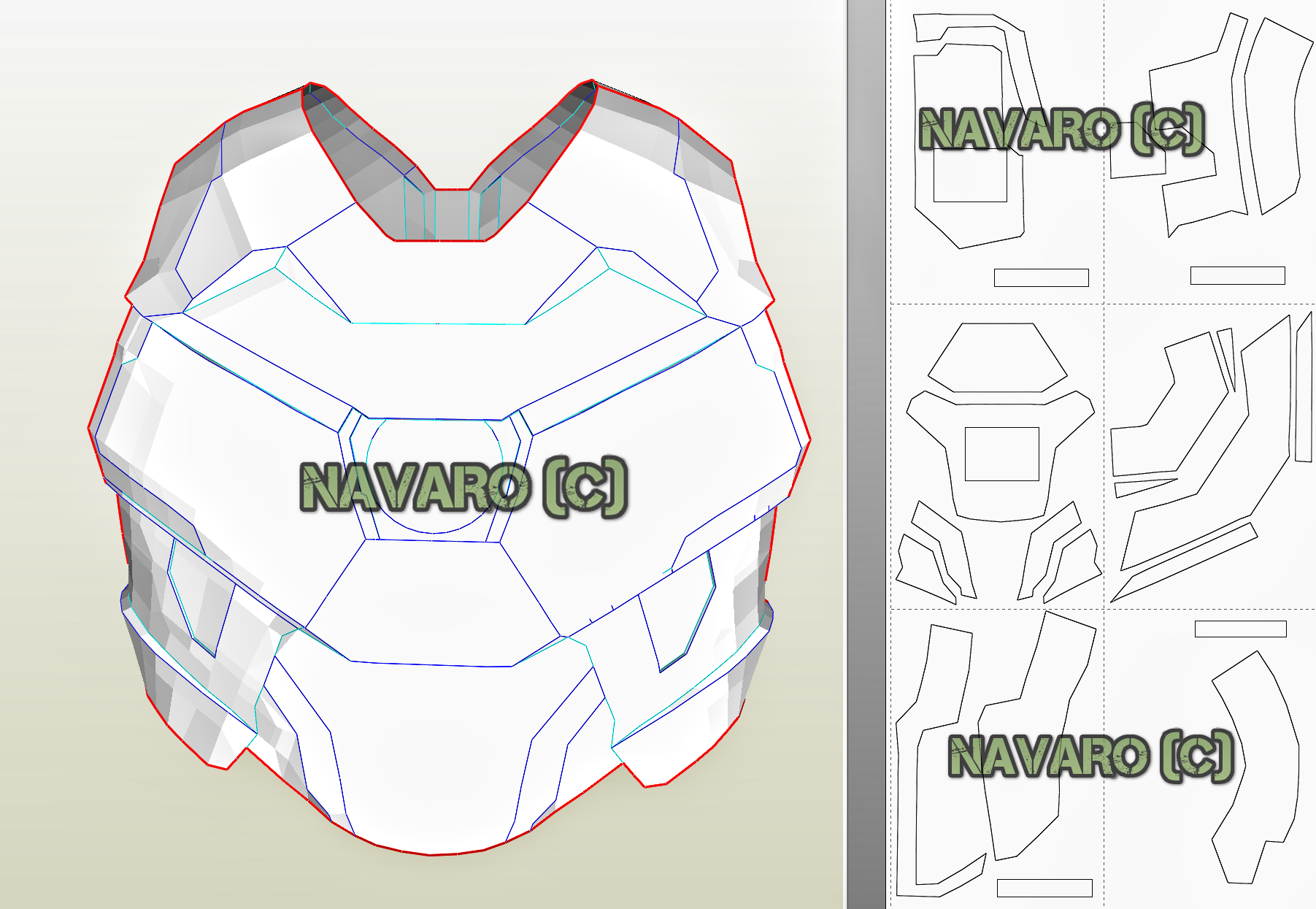 IRON MAN MK 46 (Foam Template) - Iron Man Armor Pepakura – NAVARO